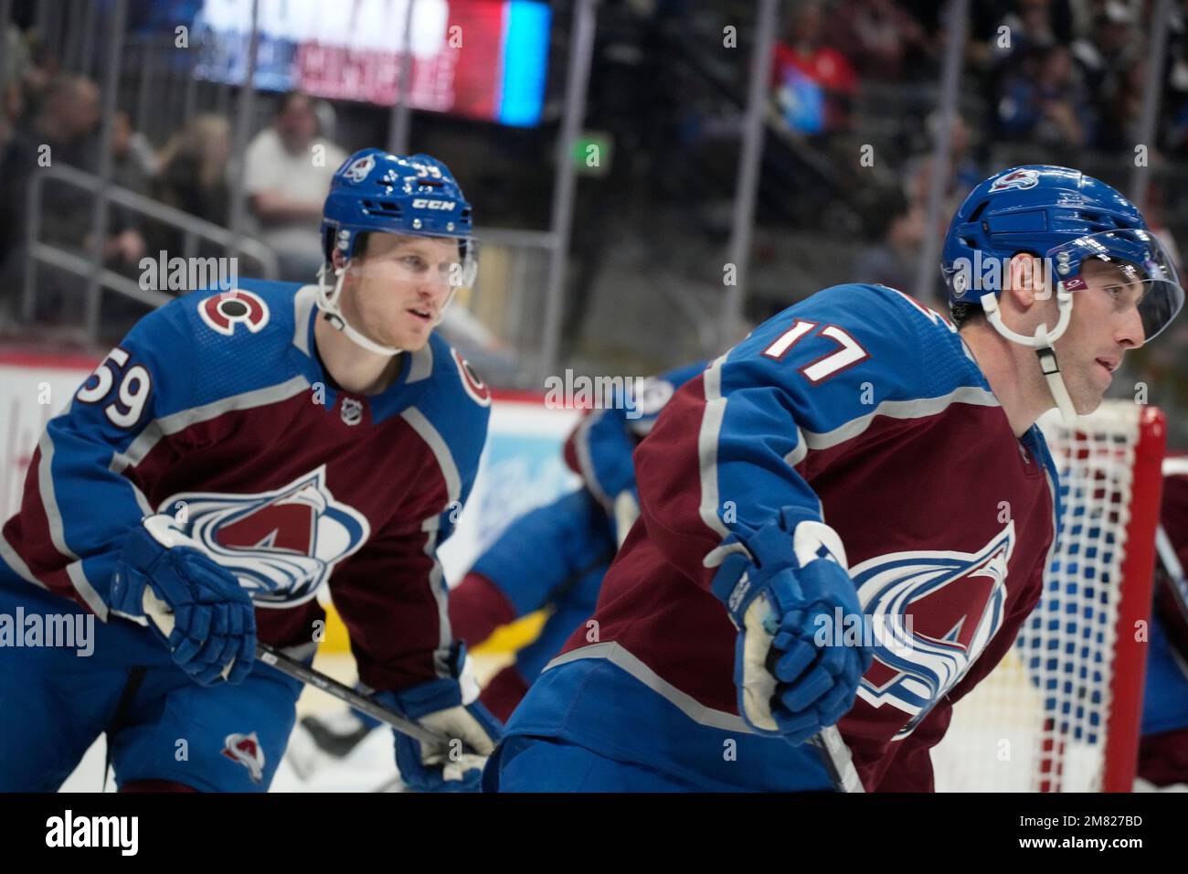 Colorado Avalanche defenseman Brad Hunt (17) in the second period of an ...