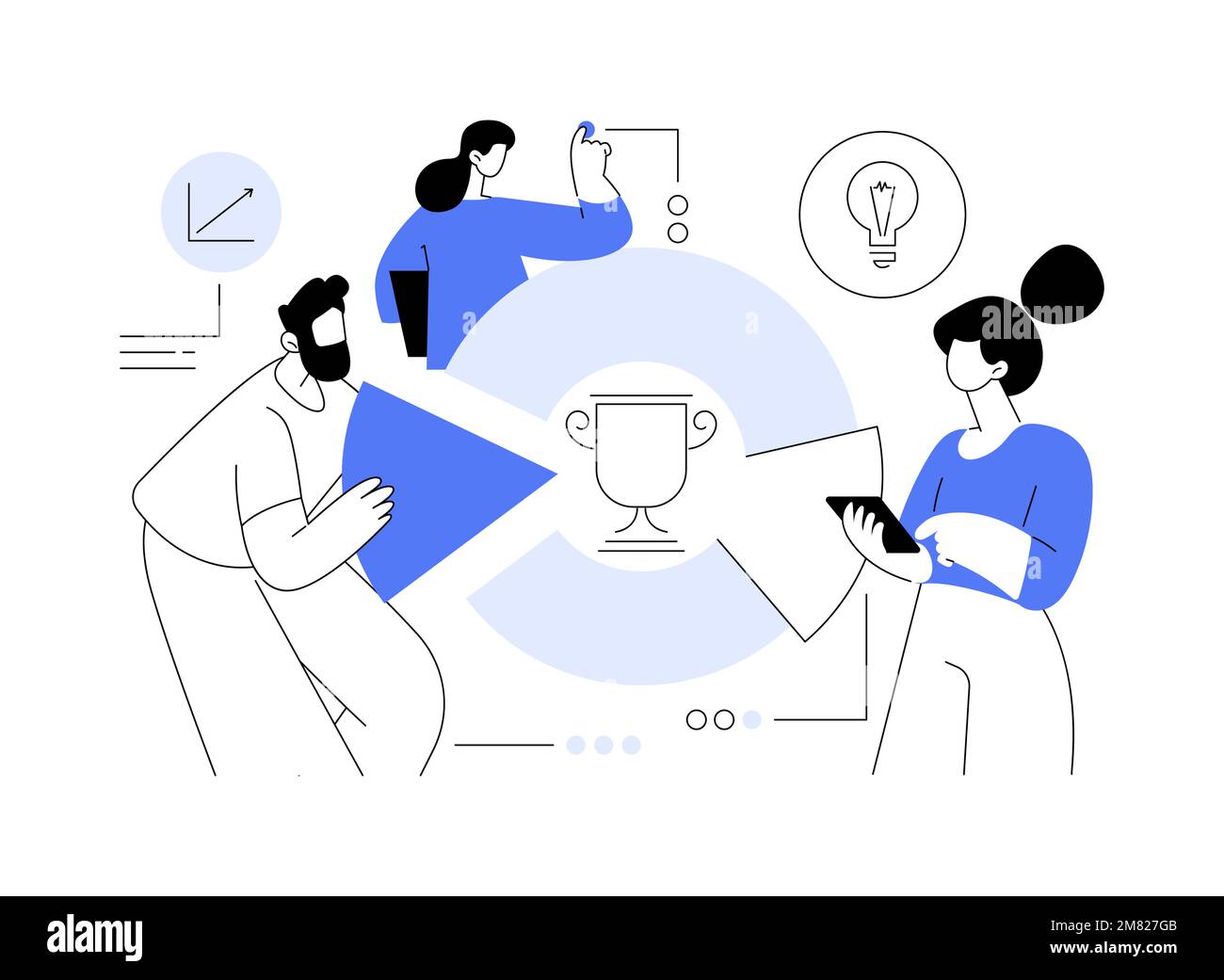 Teamwork power abstract concept vector illustration Stock Vector Image ...