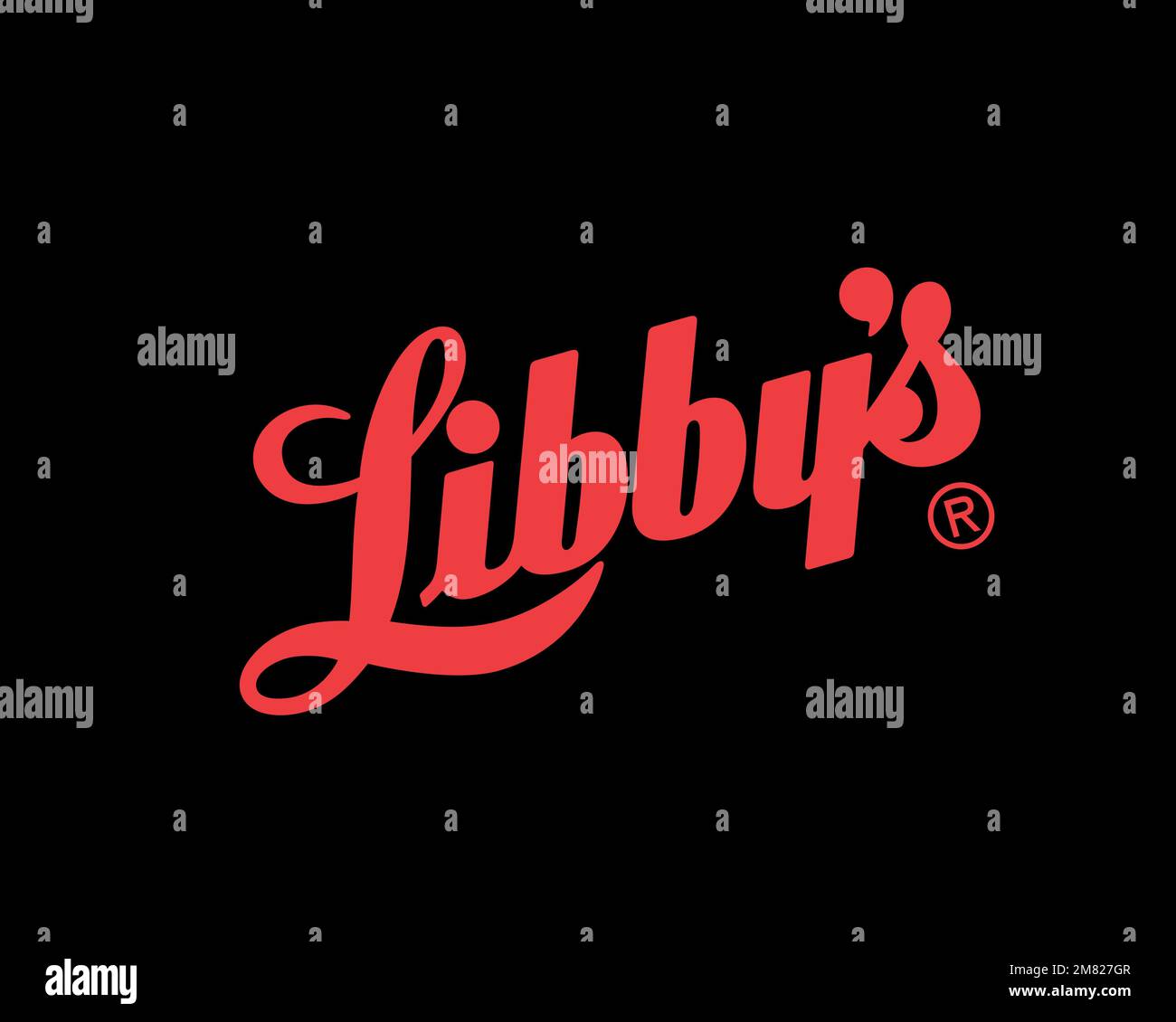 Libby's, rotated logo, black background Stock Photo - Alamy
