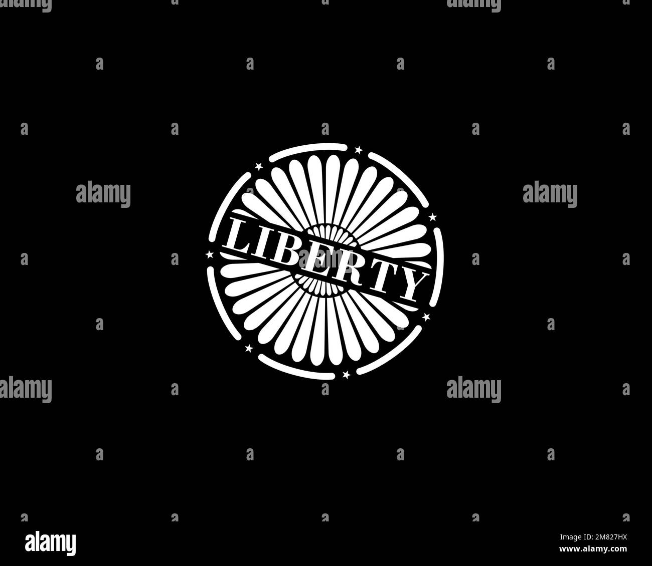 Liberty Media, rotated logo, black background B Stock Photo - Alamy