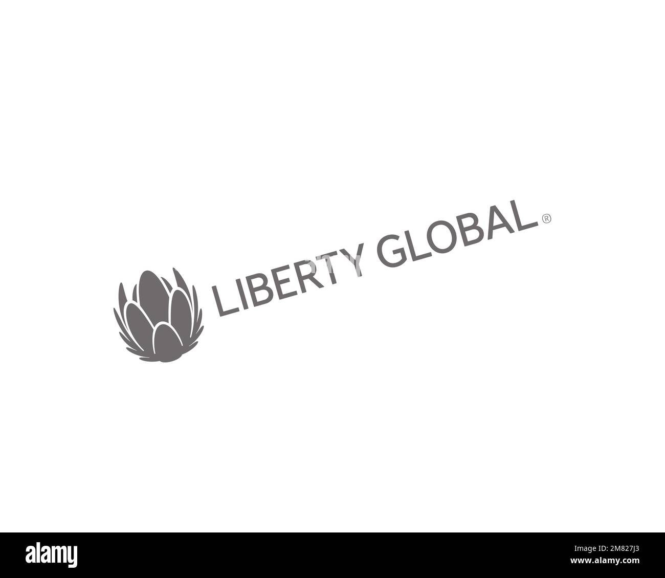 Liberty Global, rotated logo, white background Stock Photo - Alamy