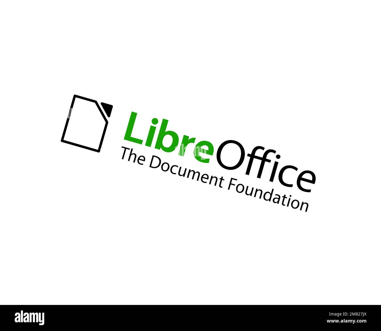 LibreOffice, rotated logo, white background B Stock Photo - Alamy