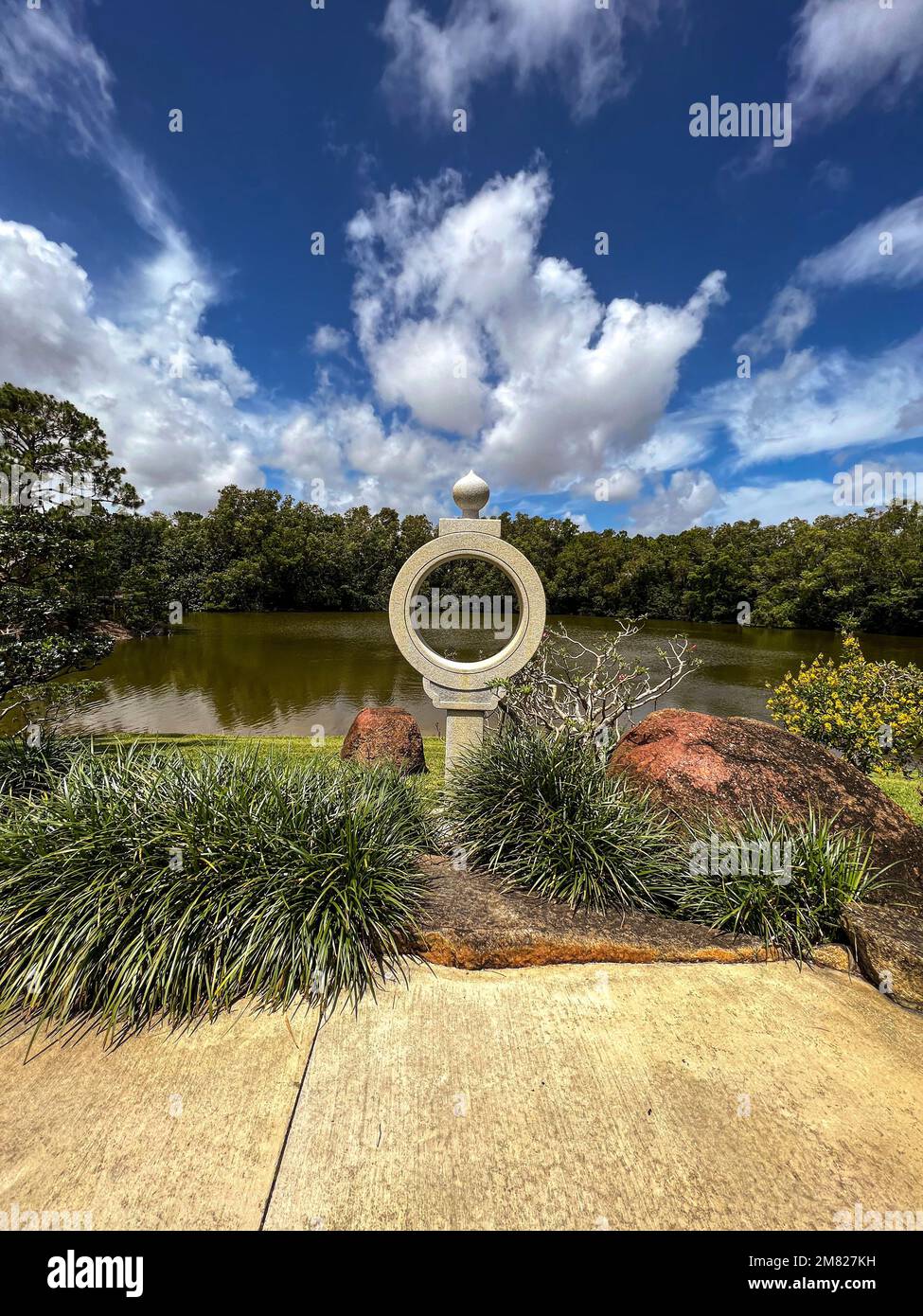 Wisdom Ring in Morikami Museum and Japanese Gardens Stock Photo - Alamy