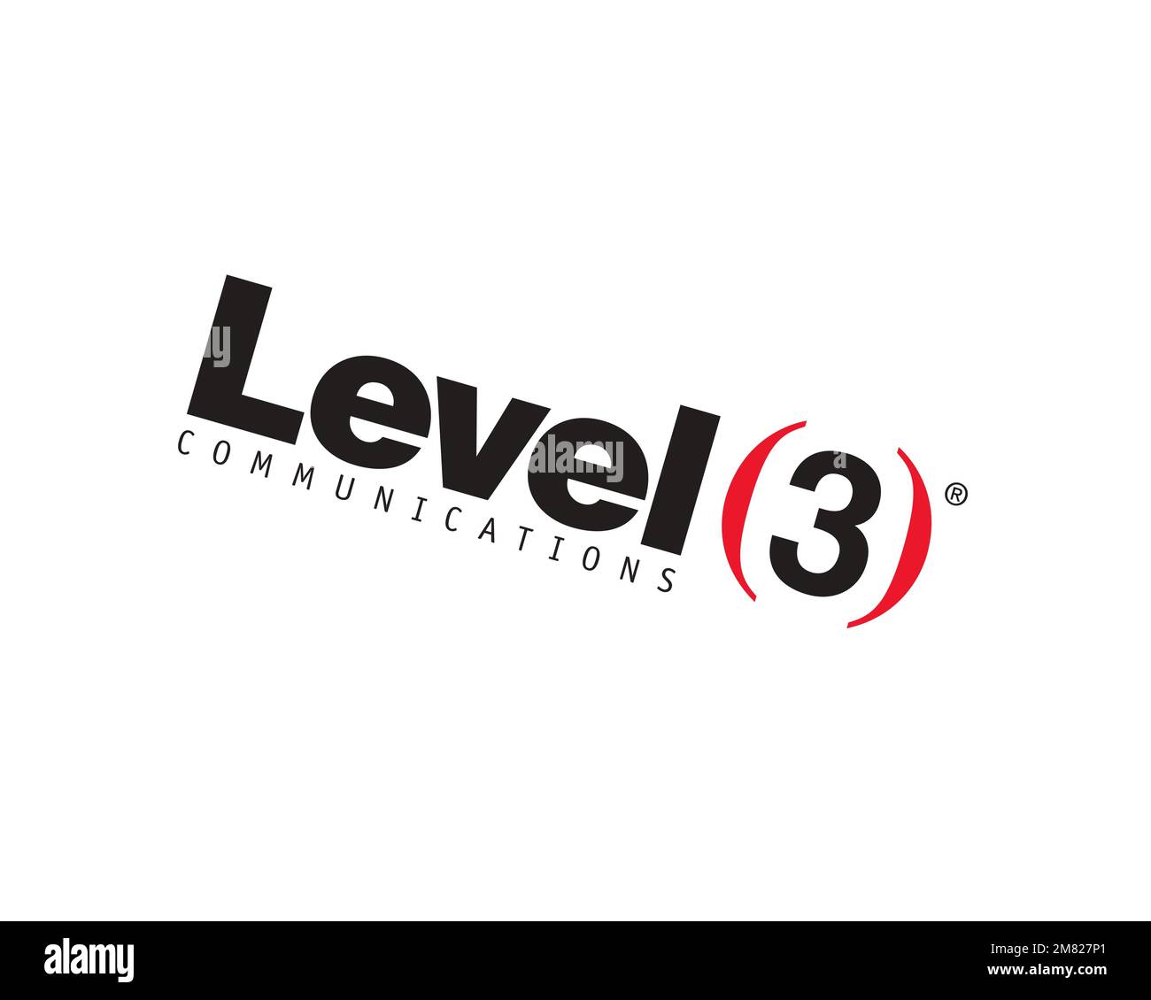 Level 3 Communications, rotated logo, white background B Stock Photo ...
