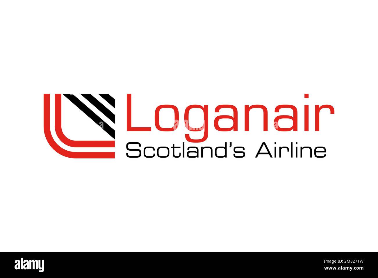 Loganair, Logo, White background Stock Photo - Alamy