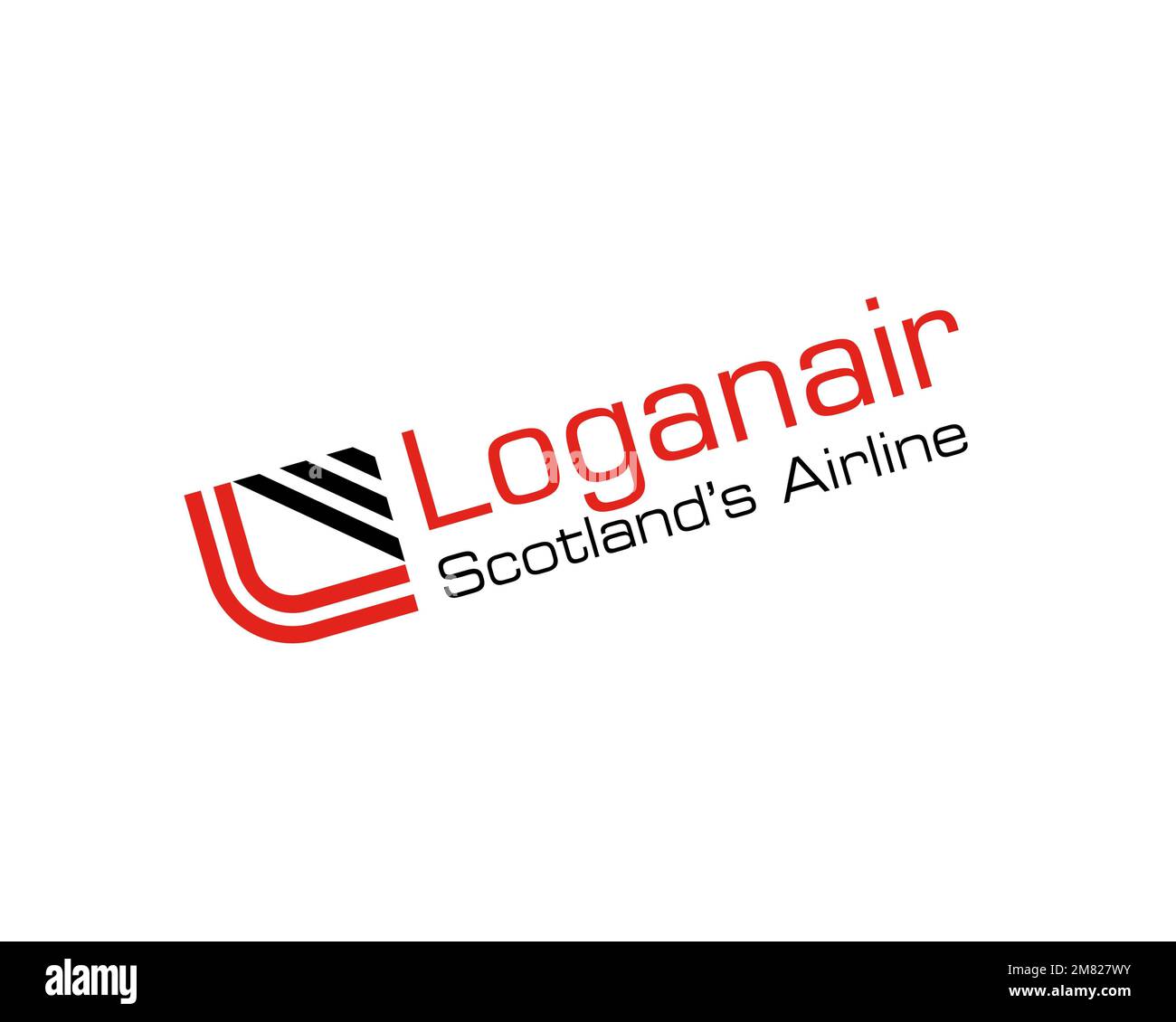Loganair, rotated logo, white background Stock Photo - Alamy