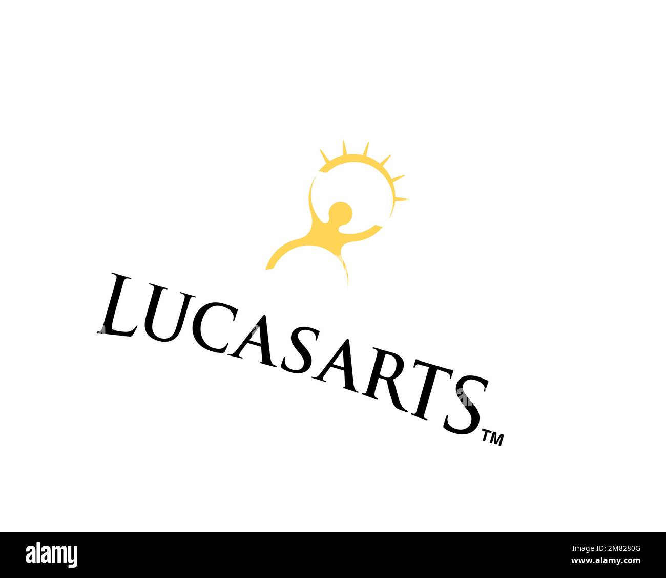 LucasArts, Rotated Logo, White Background B Stock Photo - Alamy