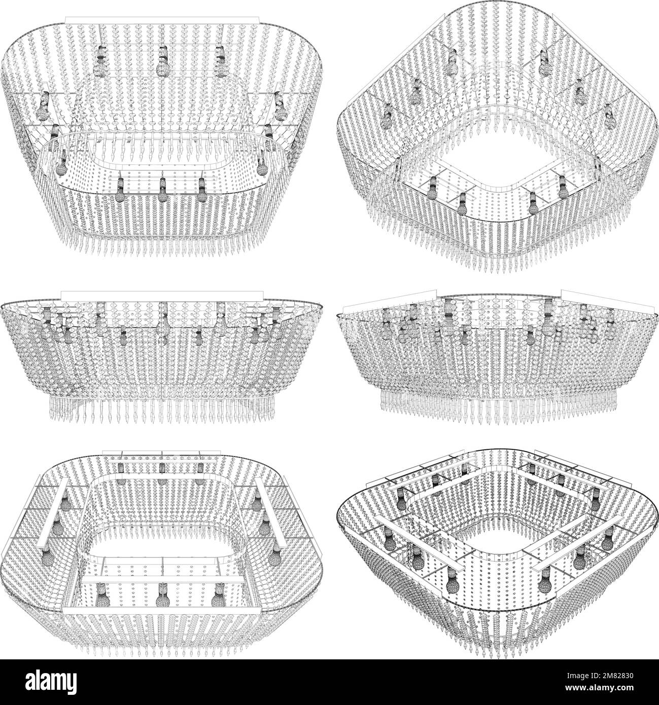 Luster Chandelier Vector. Illustration Isolated On White Background. A ...