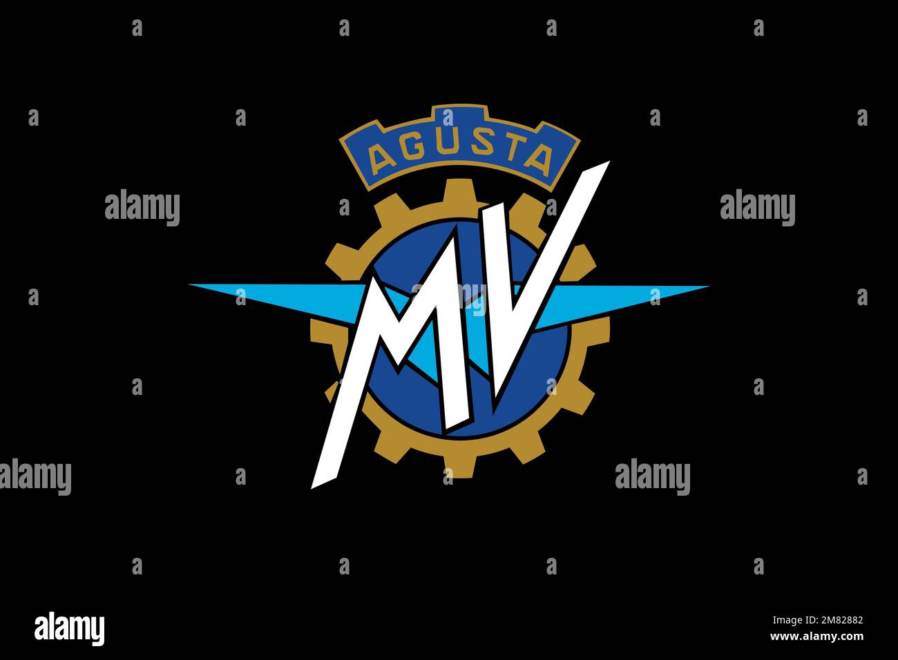 MV Agusta, Logo, Black background Stock Photo - Alamy