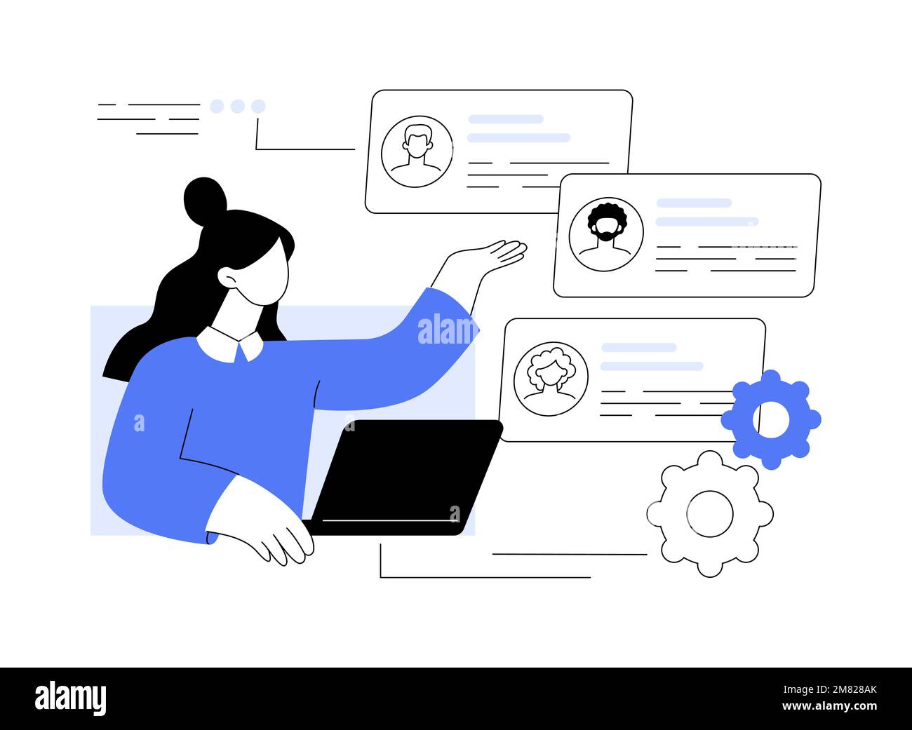 Human resources abstract concept vector illustration Stock Vector Image ...