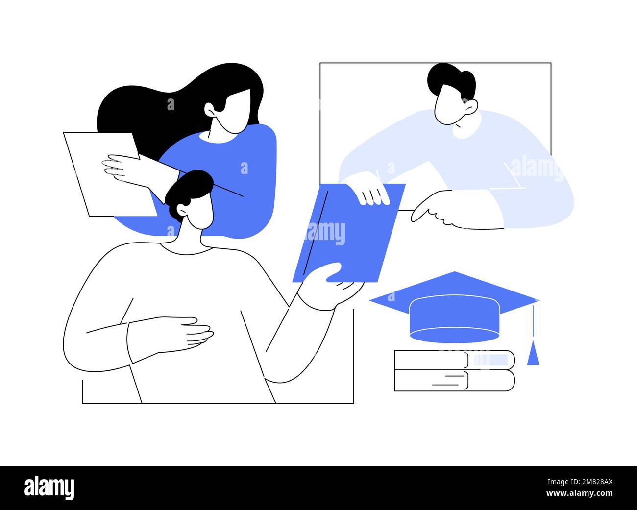 Student club abstract concept vector illustration Stock Vector Image ...