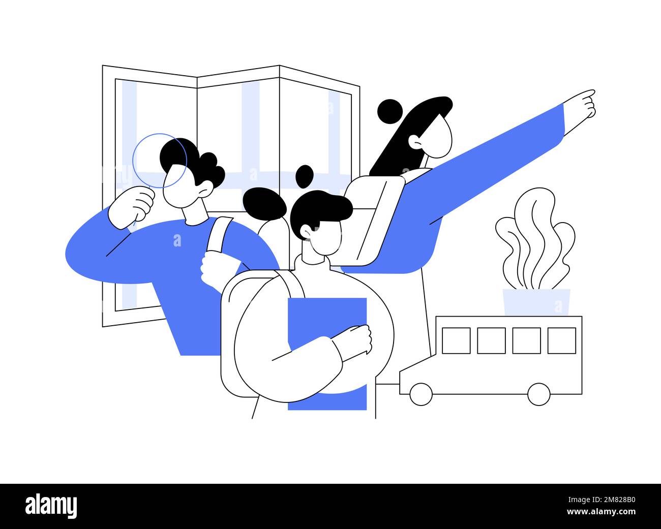 Field trip abstract concept vector illustration Stock Vector Image ...