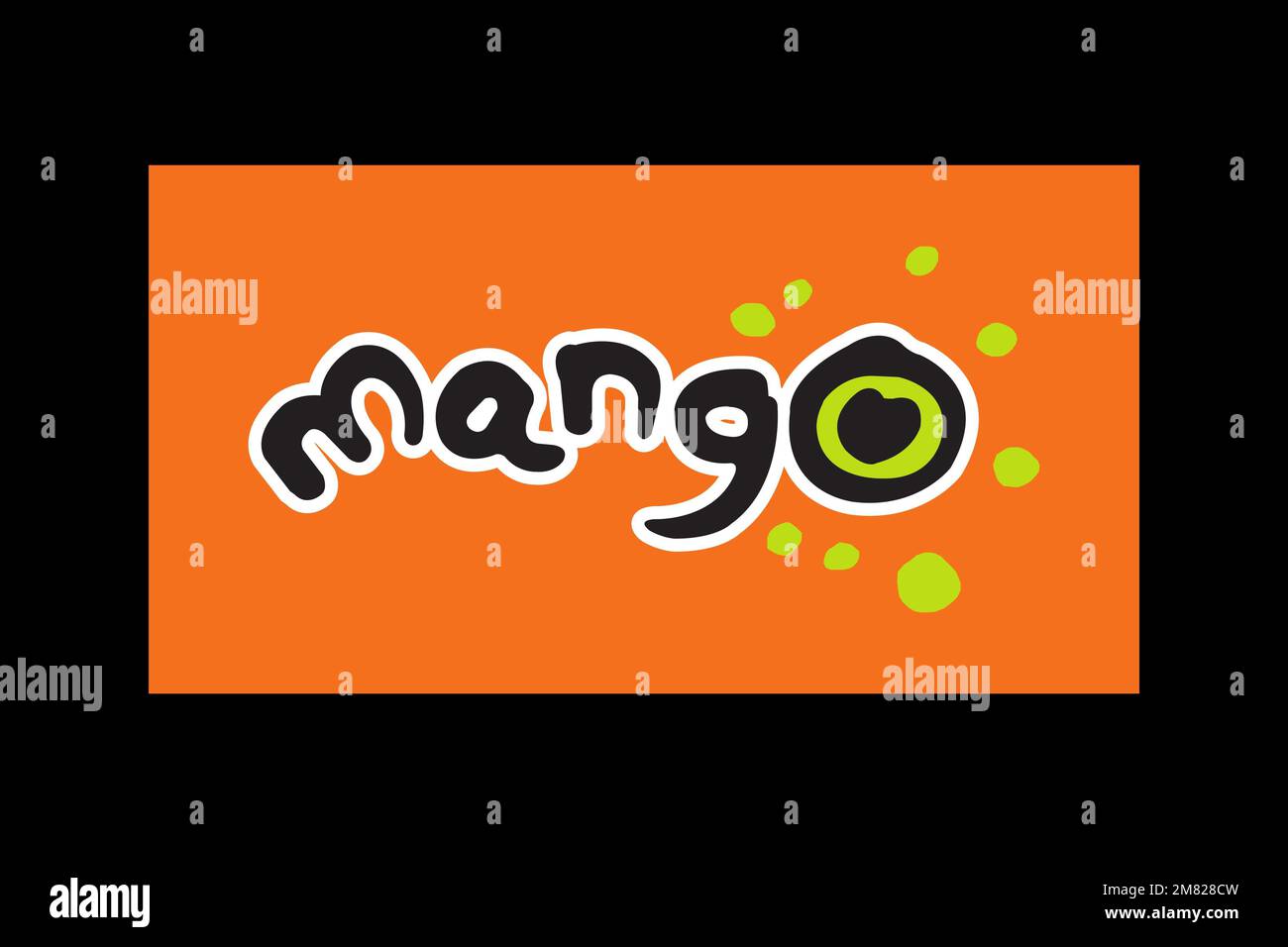 Mango airline, logo, black background Stock Photo - Alamy
