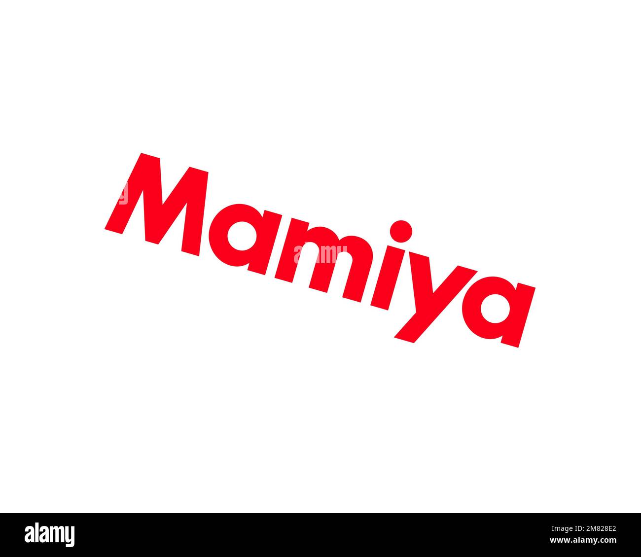 Mamiya, rotated logo, white background B Stock Photo - Alamy