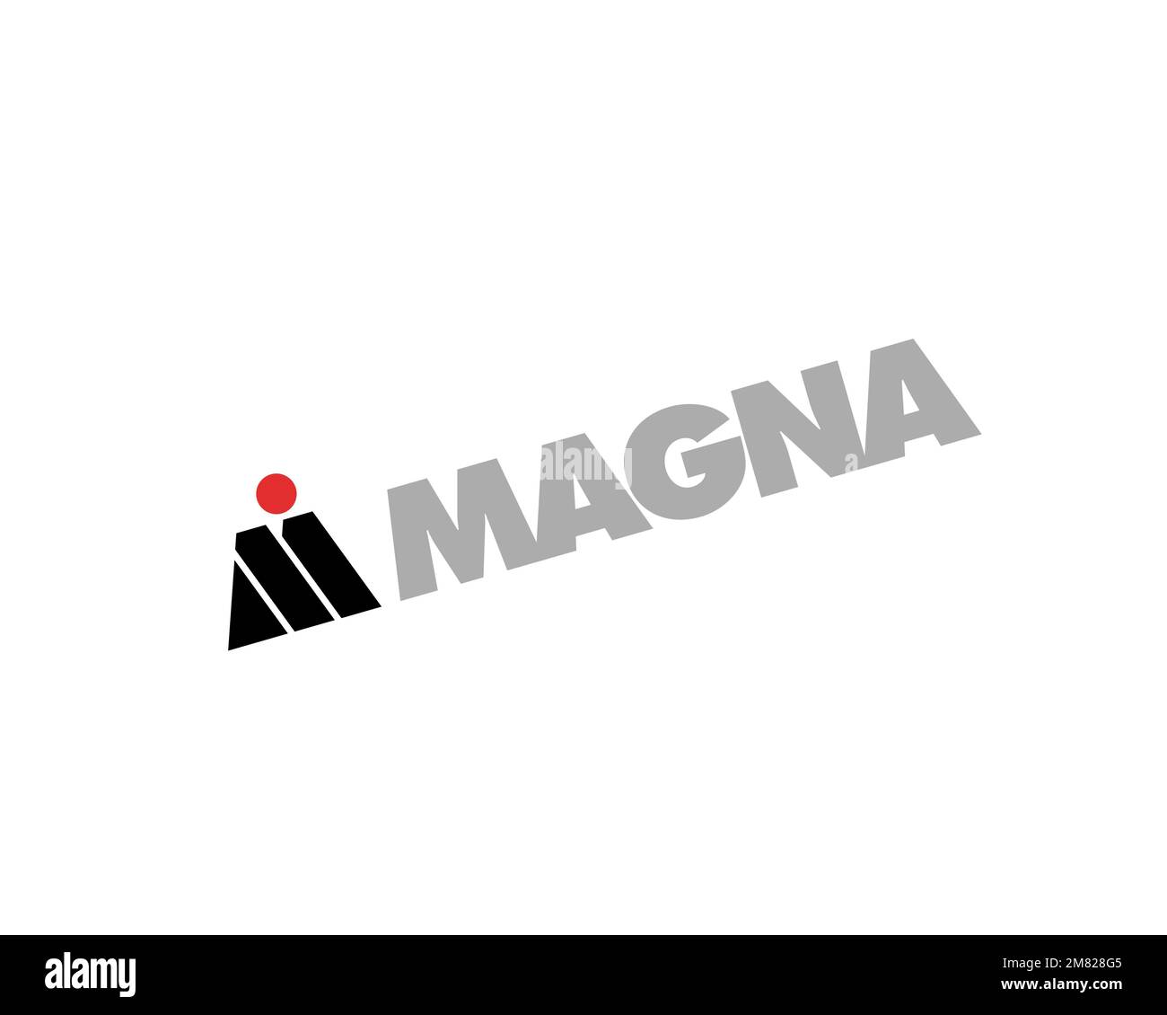 Magna PT, rotated logo, white background Stock Photo - Alamy
