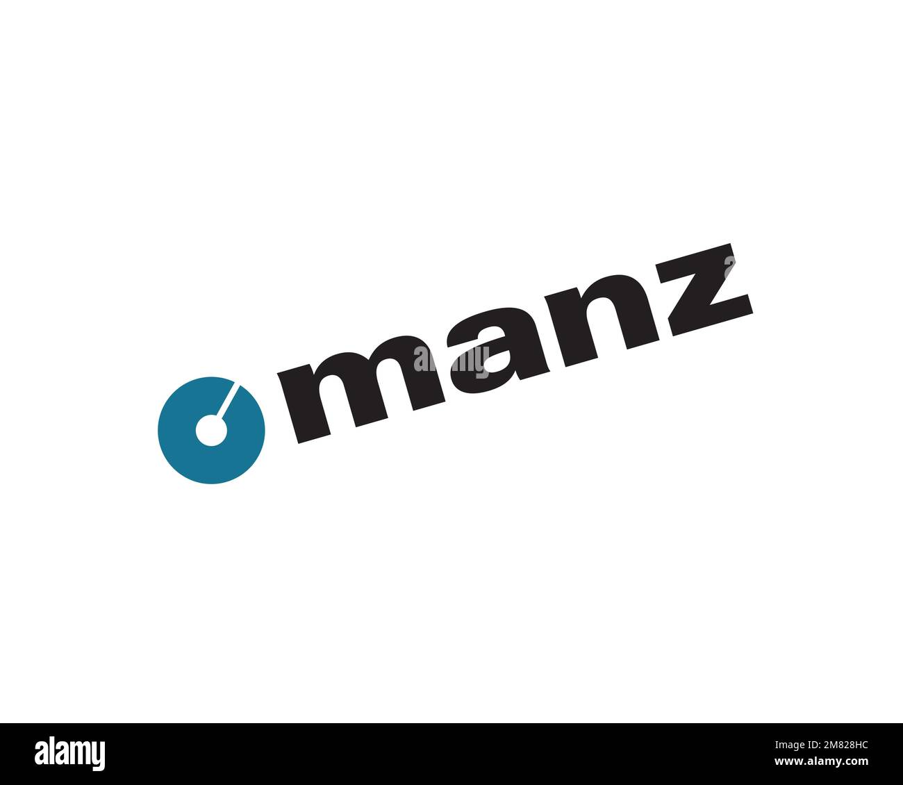 Manz, rotated logo, white background Stock Photo - Alamy
