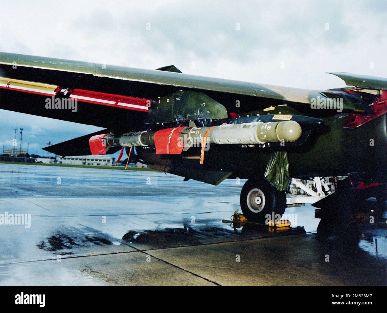 French made Durandal bombs attached to the wing pylon of an F-111 ...