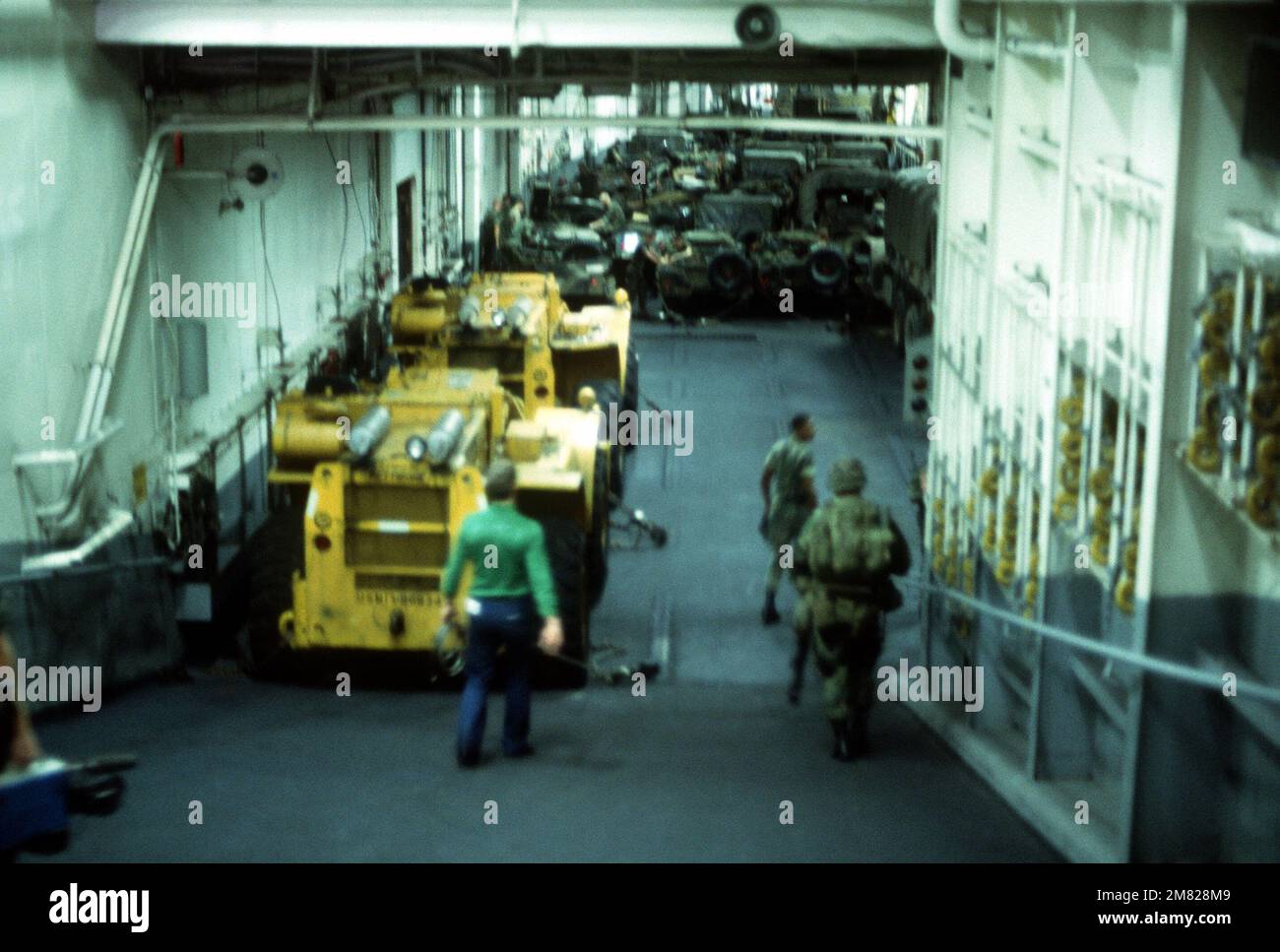 The docking well of the amphibious assault ship USS NASSAU (LHA 4 ...
