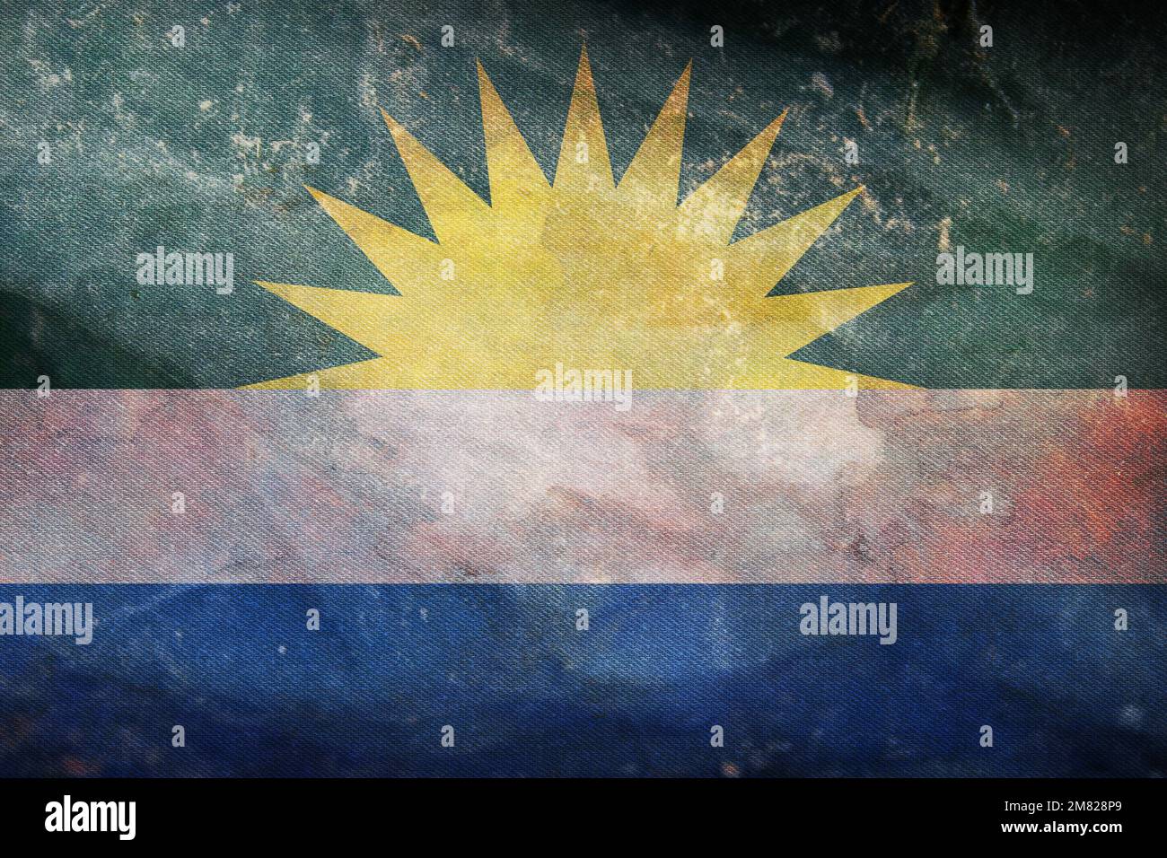 Top view of flag La Gloria, Cesar Colombia. Colombian travel and ...