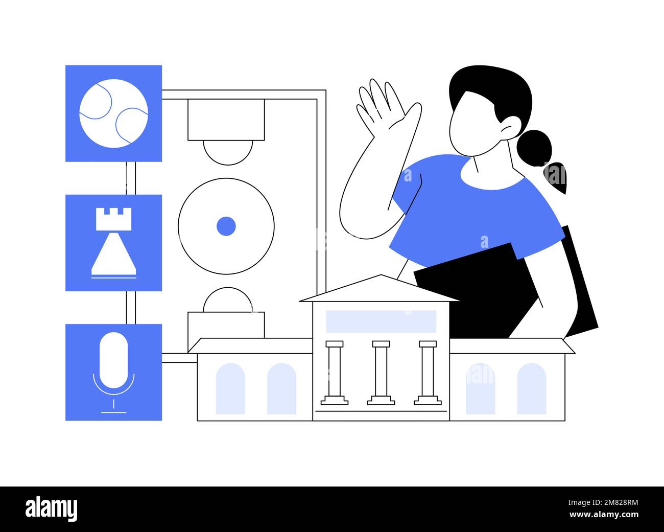 After school activities abstract concept vector illustration Stock ...