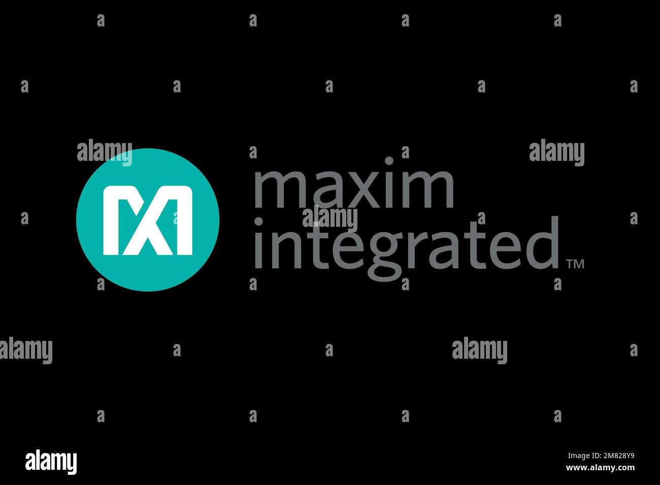 Maxim Integrated, Logo, Black background Stock Photo - Alamy