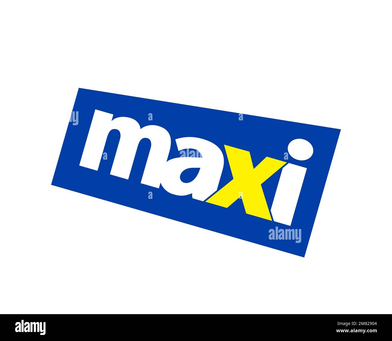 Maxi supermarket logo Cut Out Stock Images & Pictures - Alamy