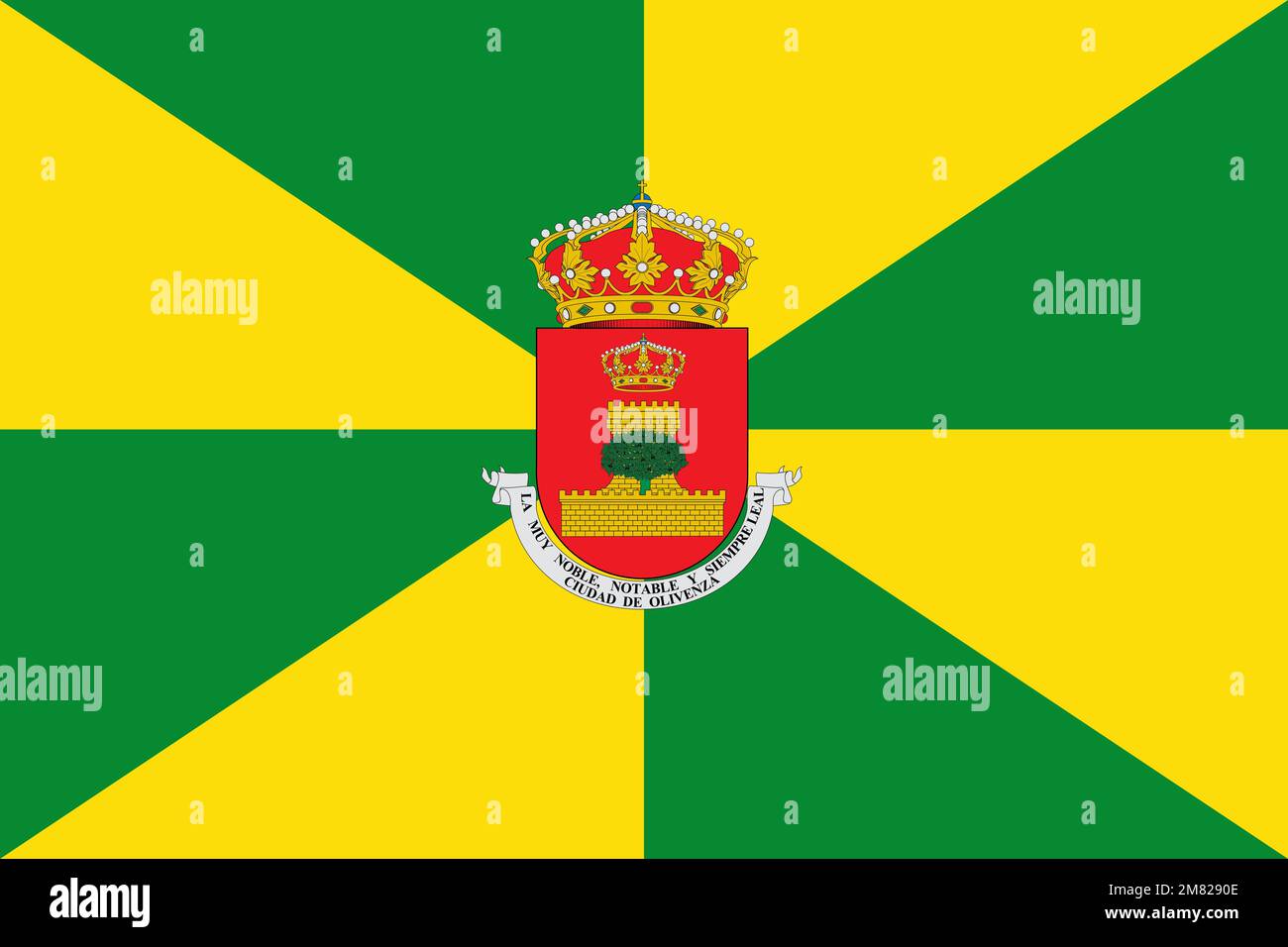 flag of Ibero Romance peoples Oliventinos. flag representing ethnic ...