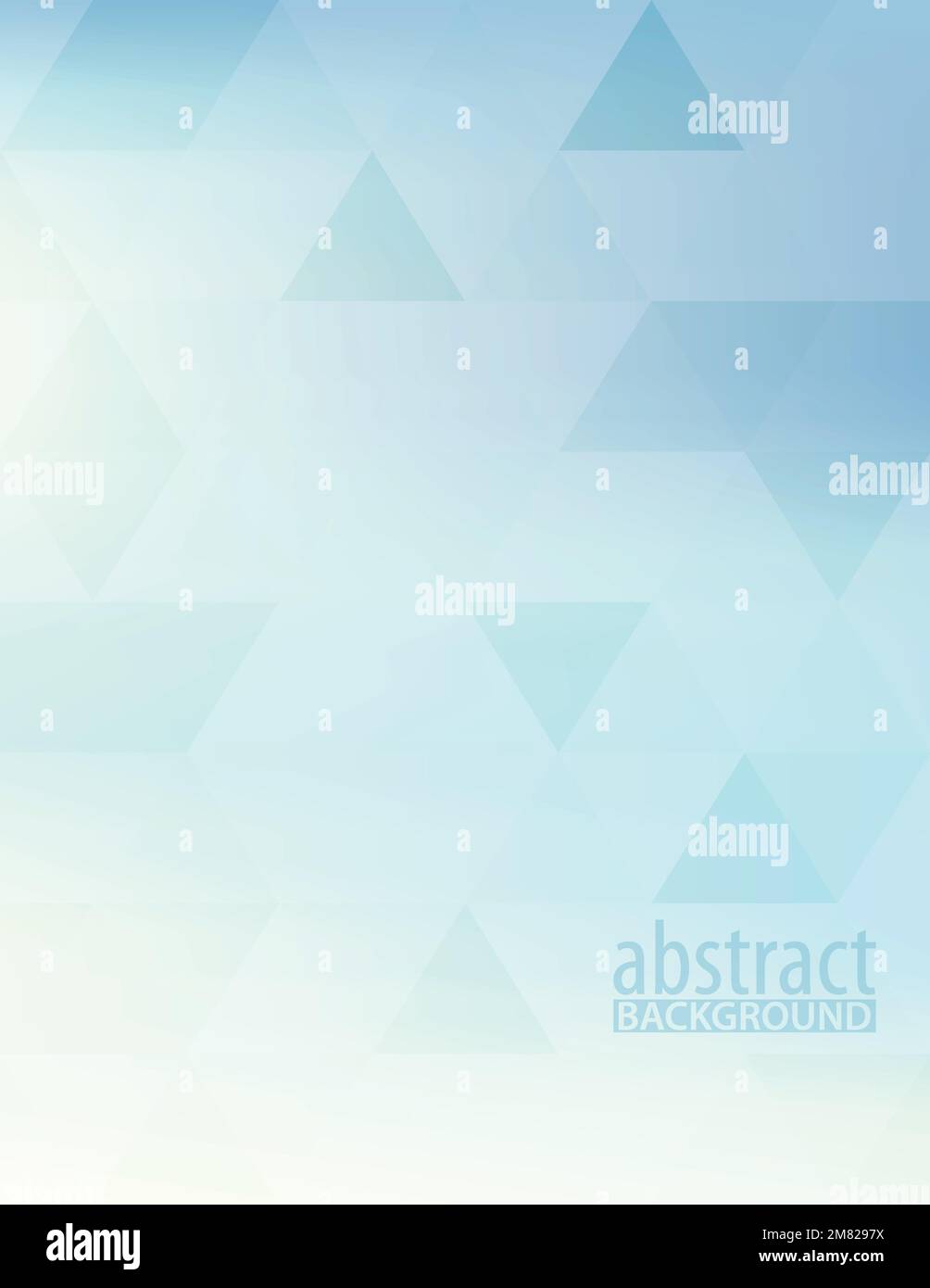 Abstract powder blue vertical pattern textured by triangles. Light pale ...