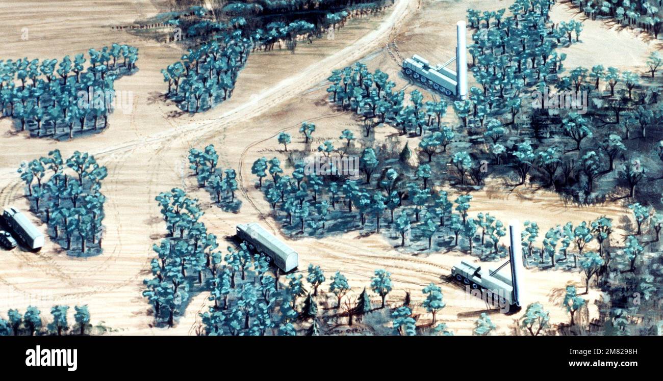 SS-20 LRINF missile launchers. Courtesy of Soviet Military Power, 1984 ...