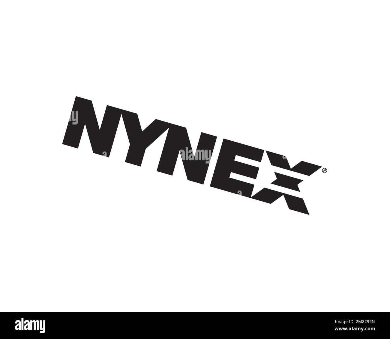 NYNEX, rotated logo, white background B Stock Photo - Alamy