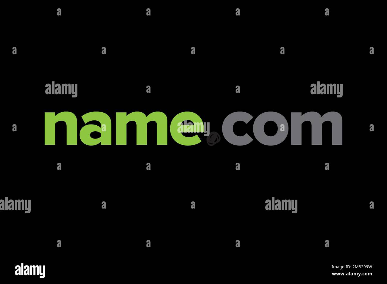 Name. com, Logo, Black background Stock Photo - Alamy