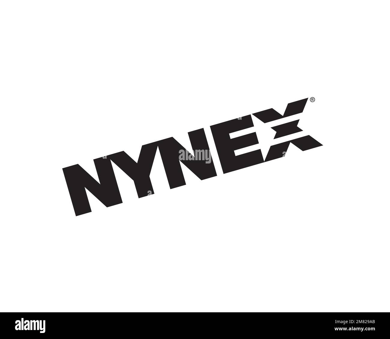 NYNEX, rotated logo, white background Stock Photo - Alamy