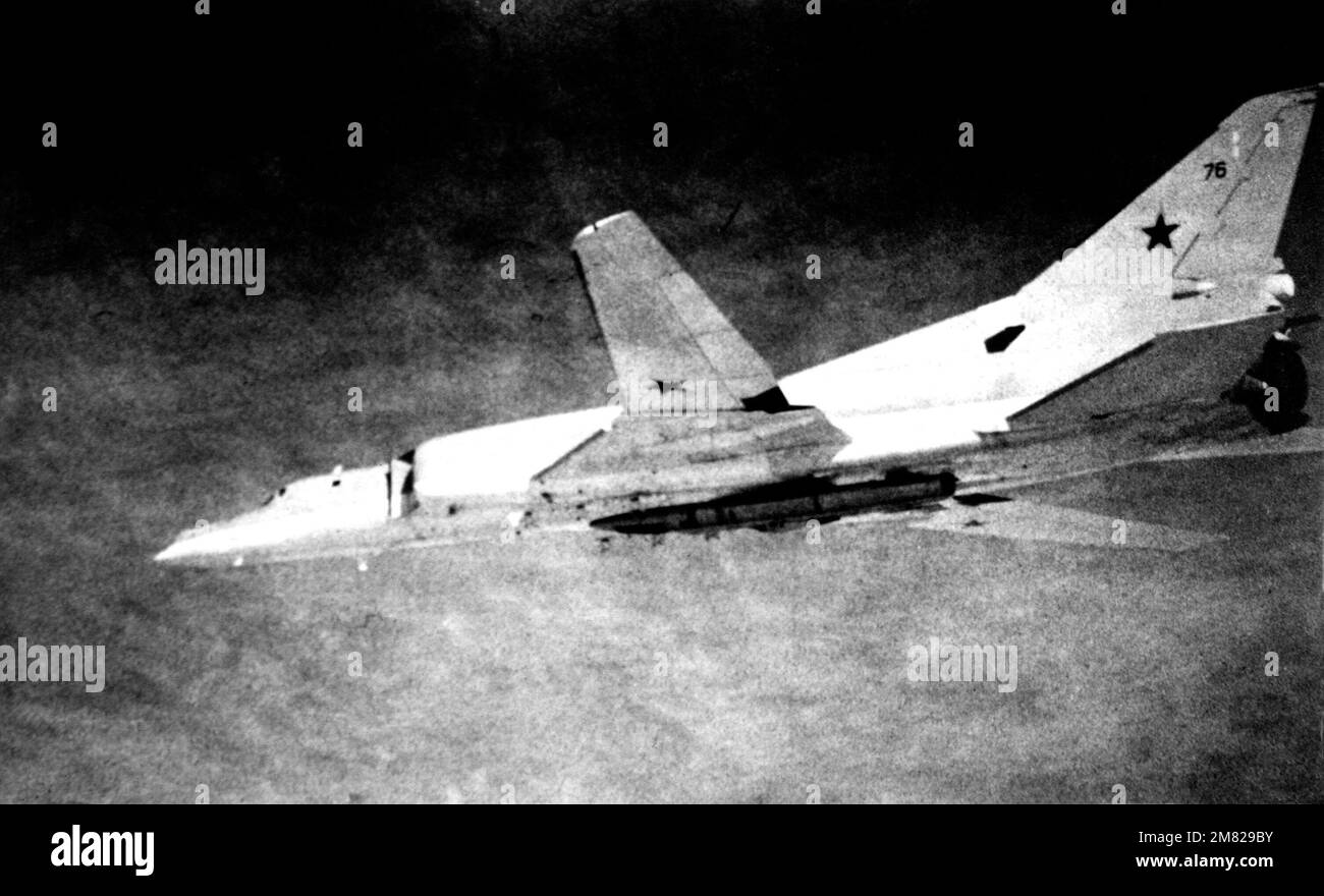 BACKFIRE Bomber. Courtesy of Soviet Military Power, 1984. PHOTO No. 23A ...