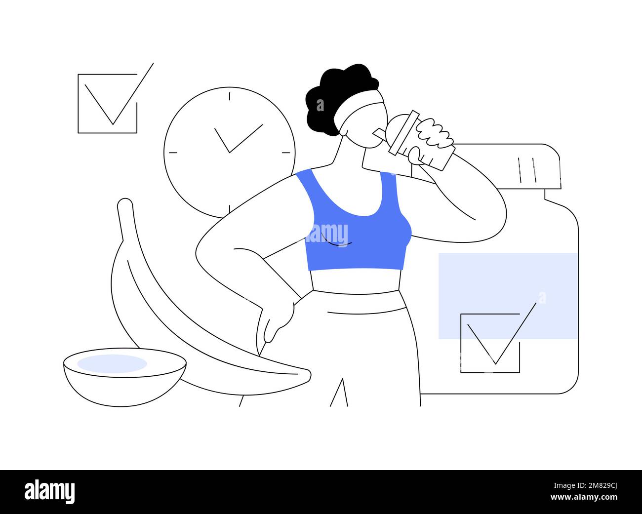 Sports nutrition abstract concept vector illustration Stock Vector ...