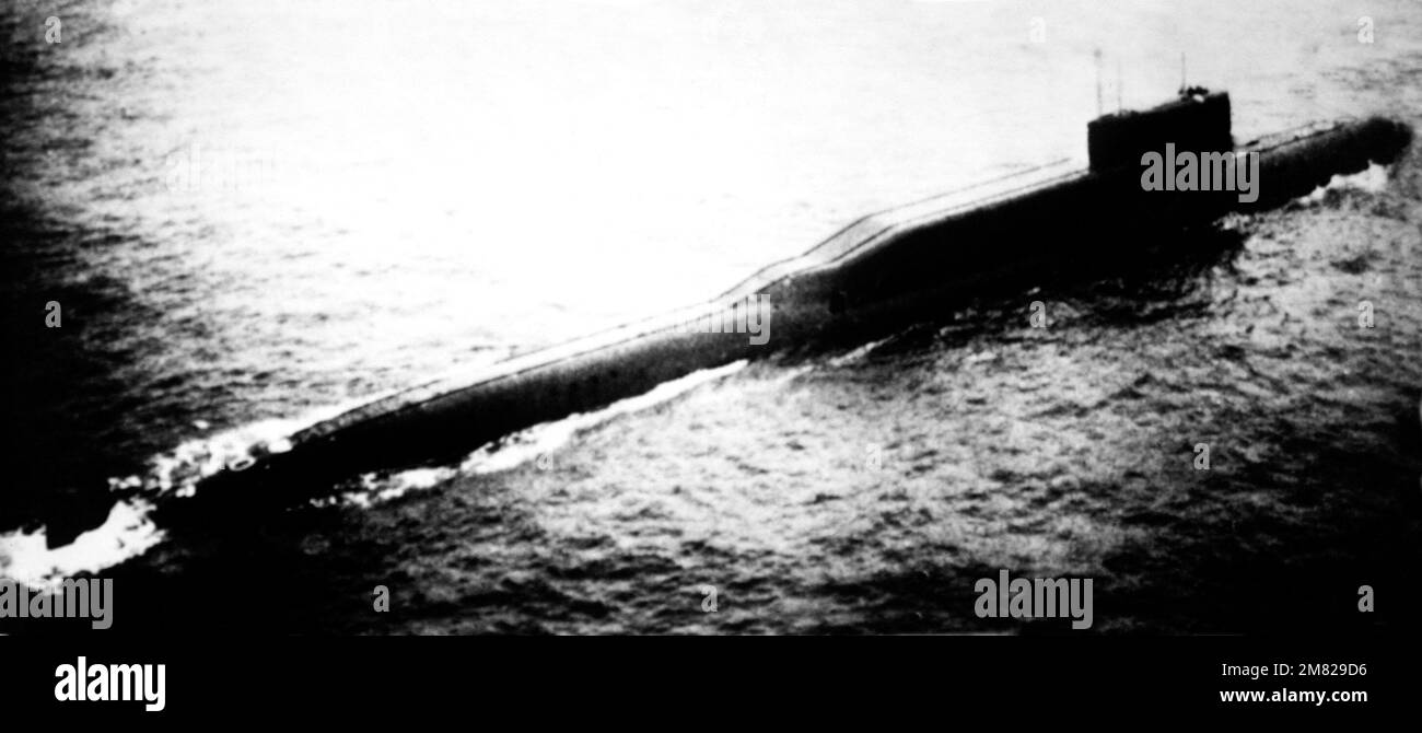 Delta I class submarine. Courtesy of Soviet Military Power, 1984. PHOTO ...
