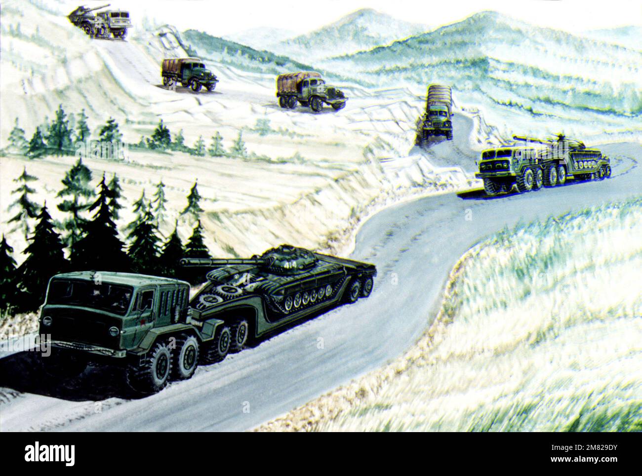 Military convoy logistics hi-res stock photography and images - Alamy