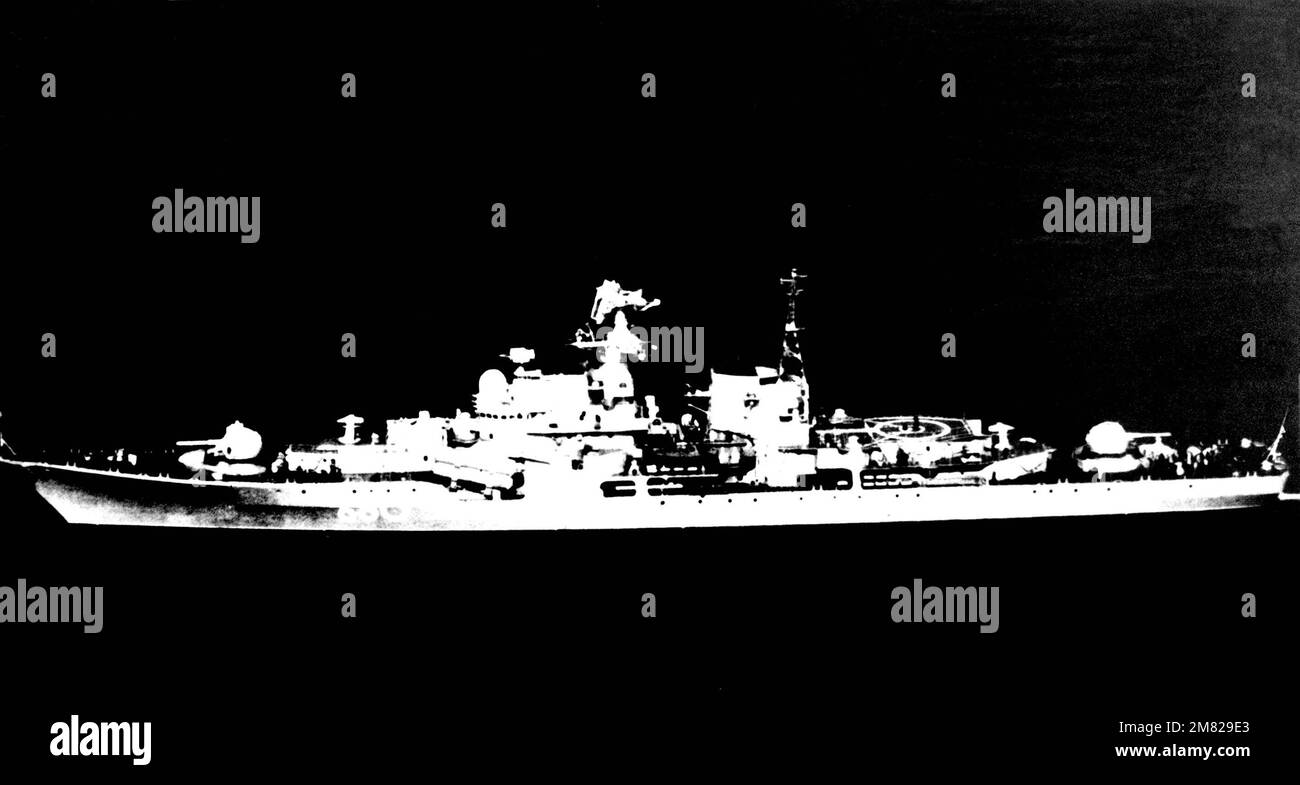 Sovremennyy class guided missile destroyer. Courtesy of Soviet Military ...