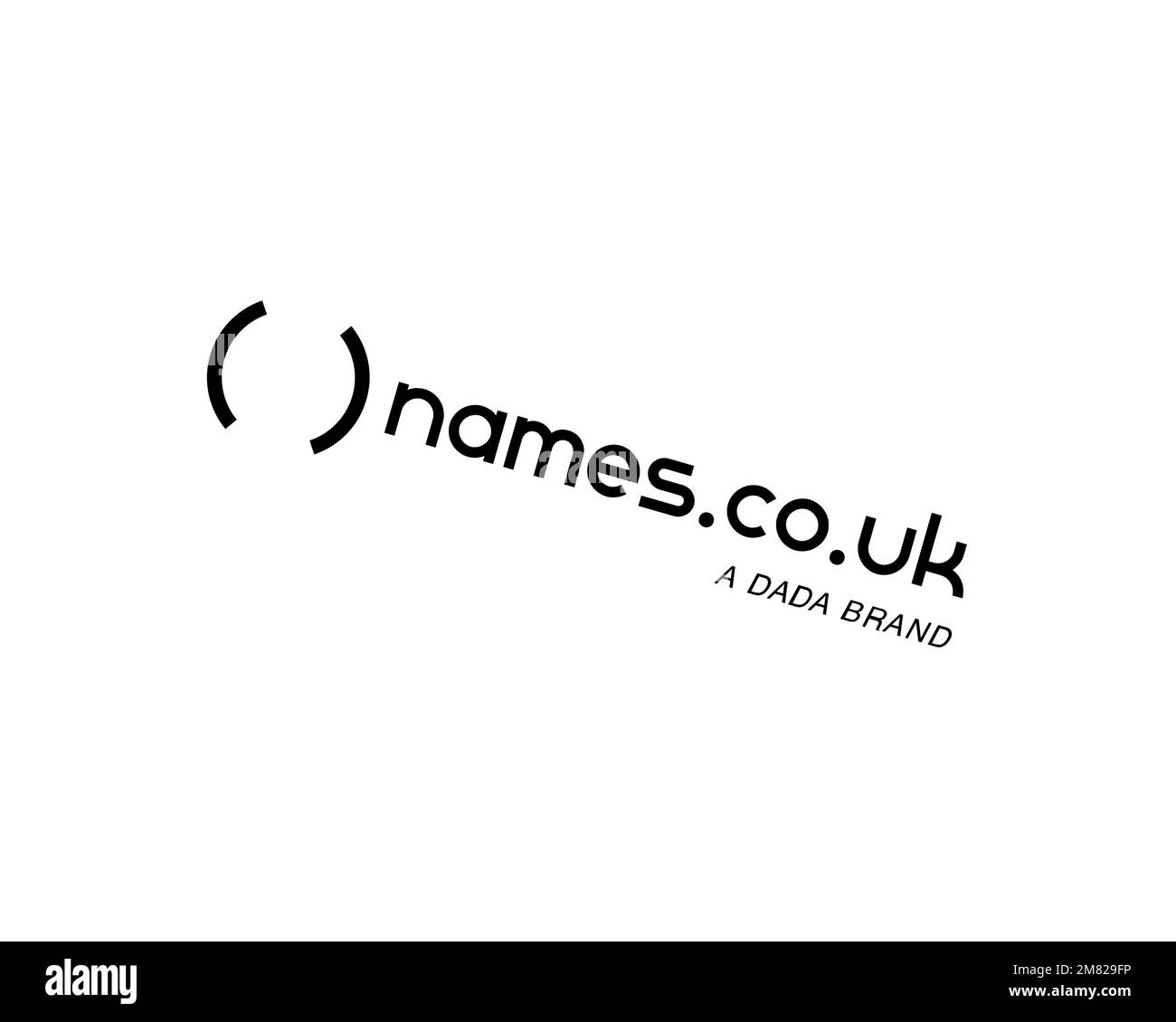 Namesco, rotated logo, white background B Stock Photo - Alamy