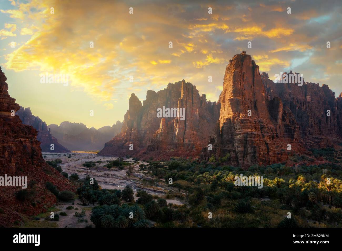 Wadi al Disah Canyon in Saudi Arabia taken in January 2022 Stock Photo ...