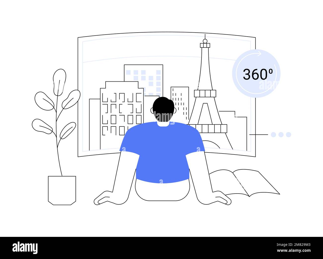 Virtual tour abstract concept vector illustration Stock Vector Image ...