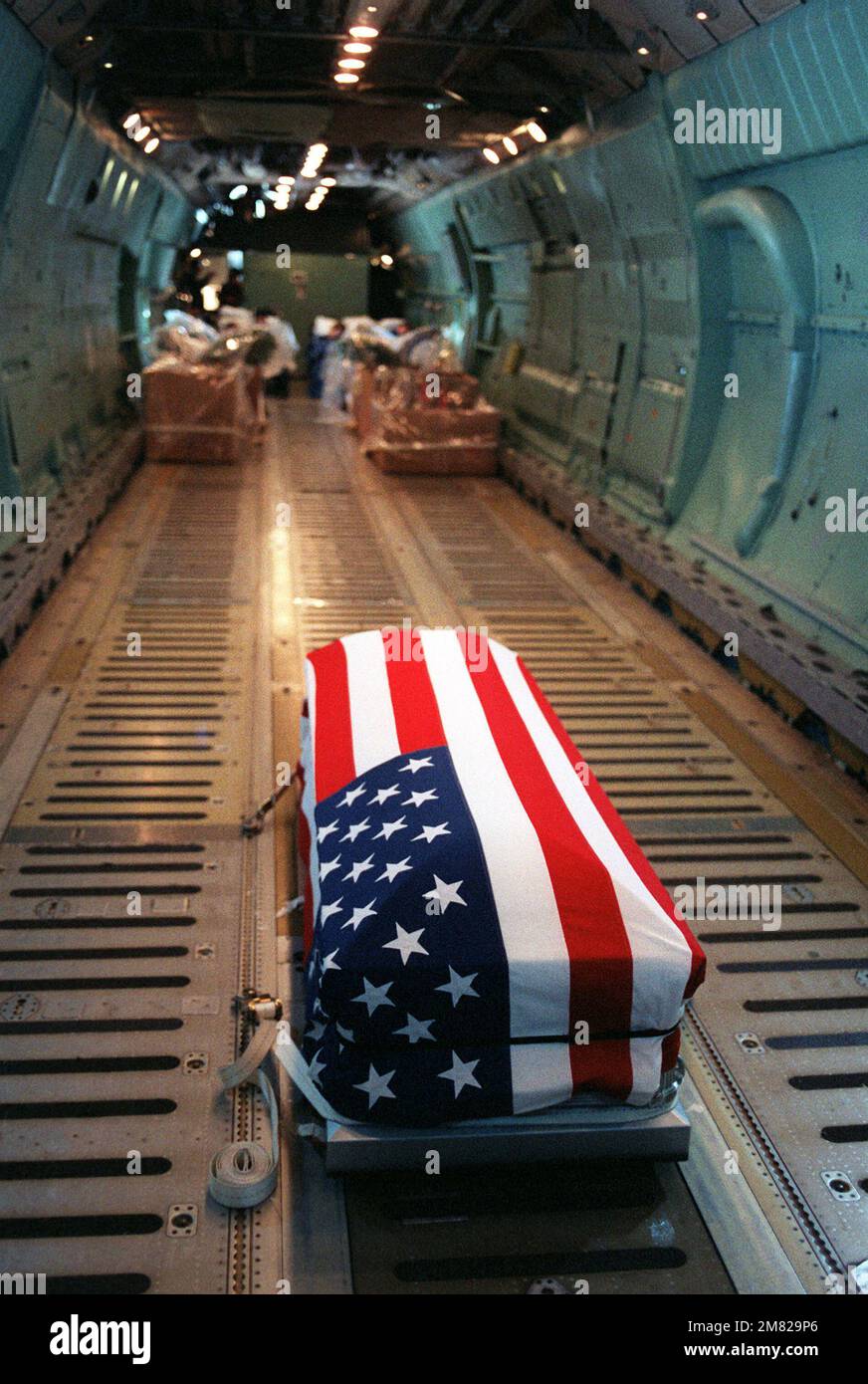The flag-draped casket of the Unknown Serviceman of the Vietnam Era ...