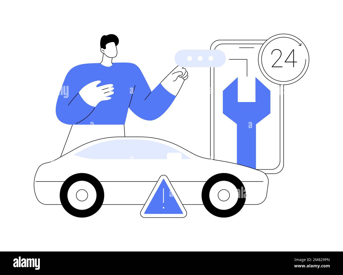 Roadside assistance abstract concept vector illustration Stock Vector Image & Art - Alamy