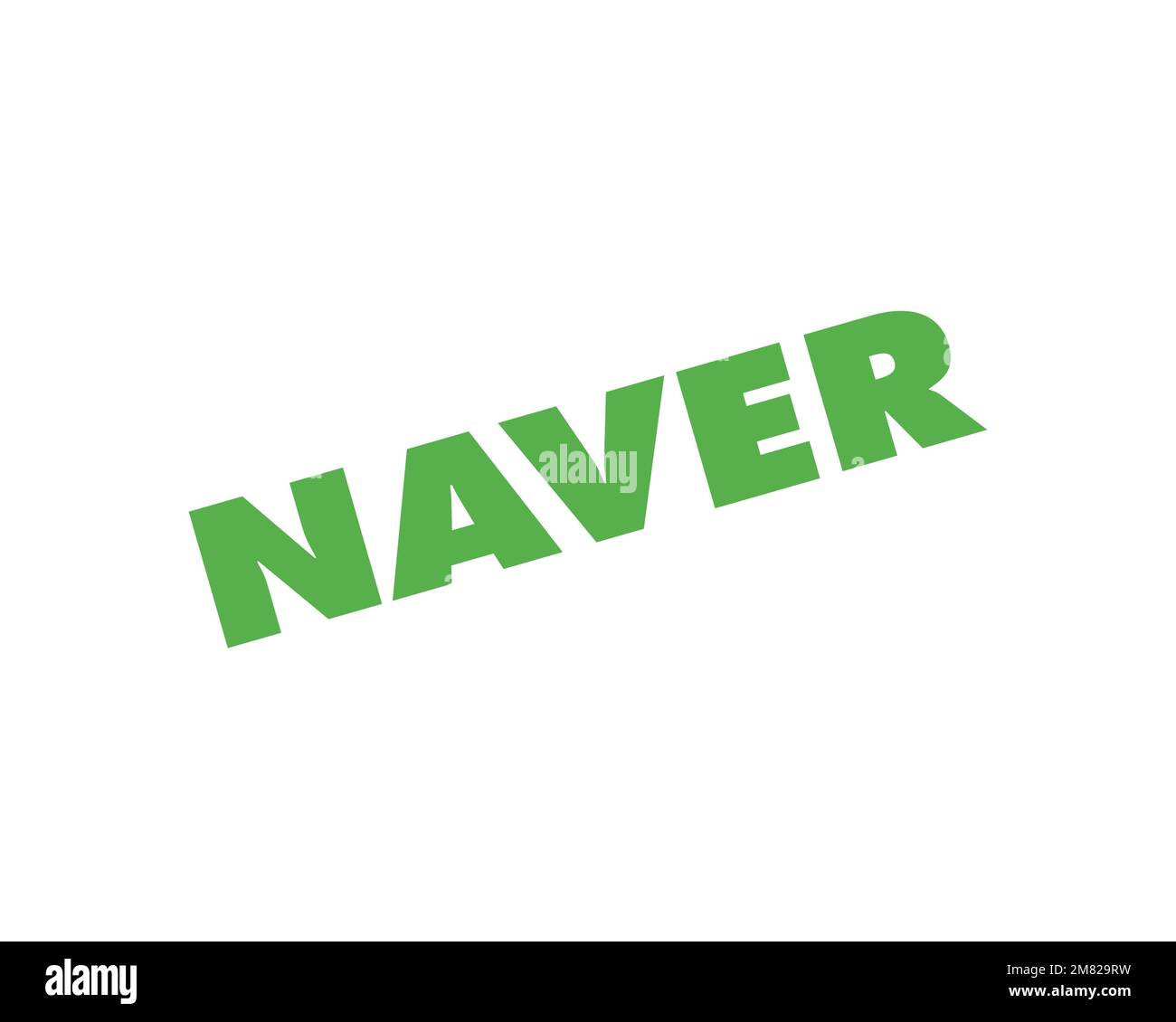 Naver corporation, rotated logo, white background Stock Photo - Alamy