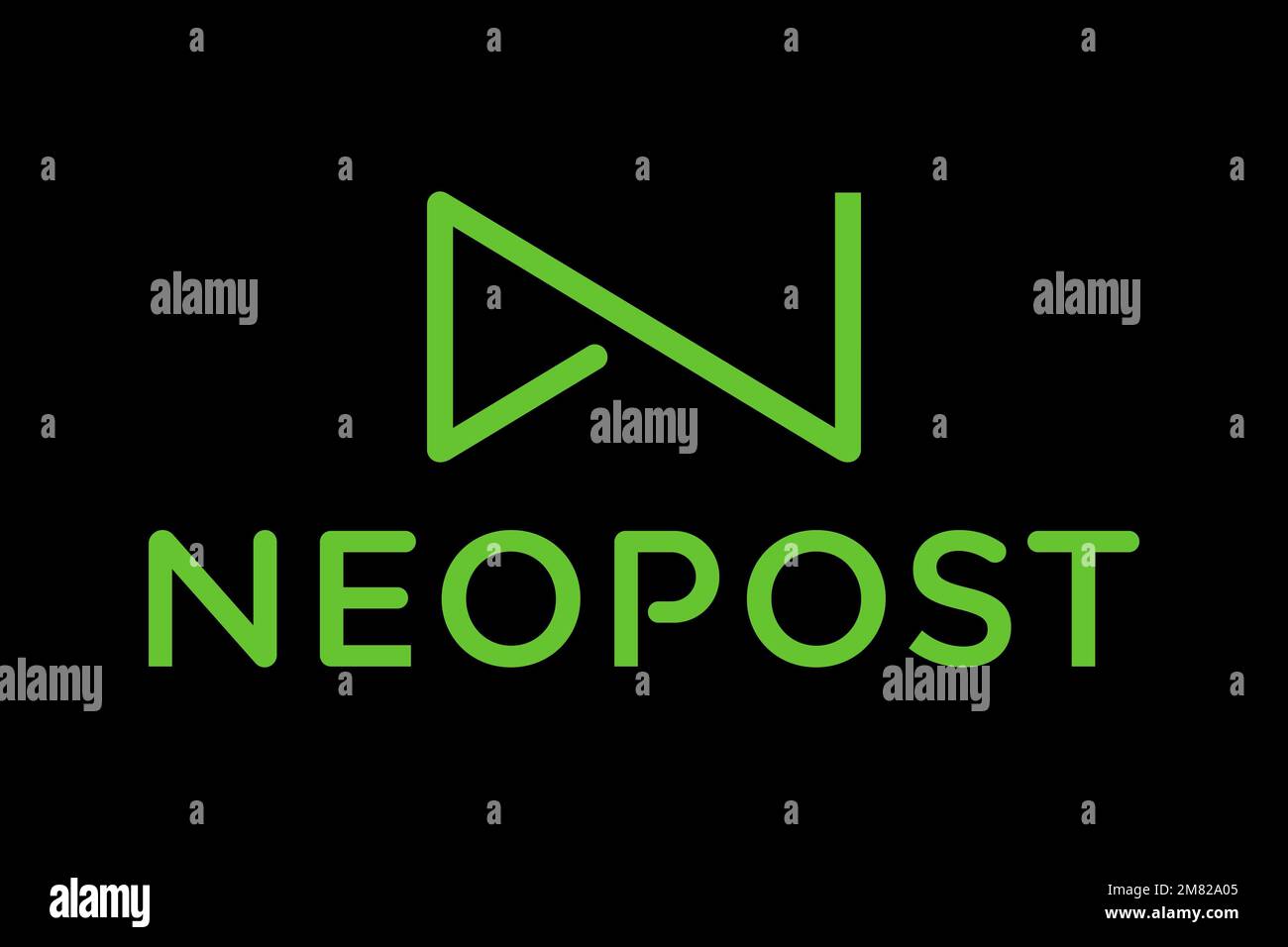 Neopost, Logo, Black background Stock Photo - Alamy