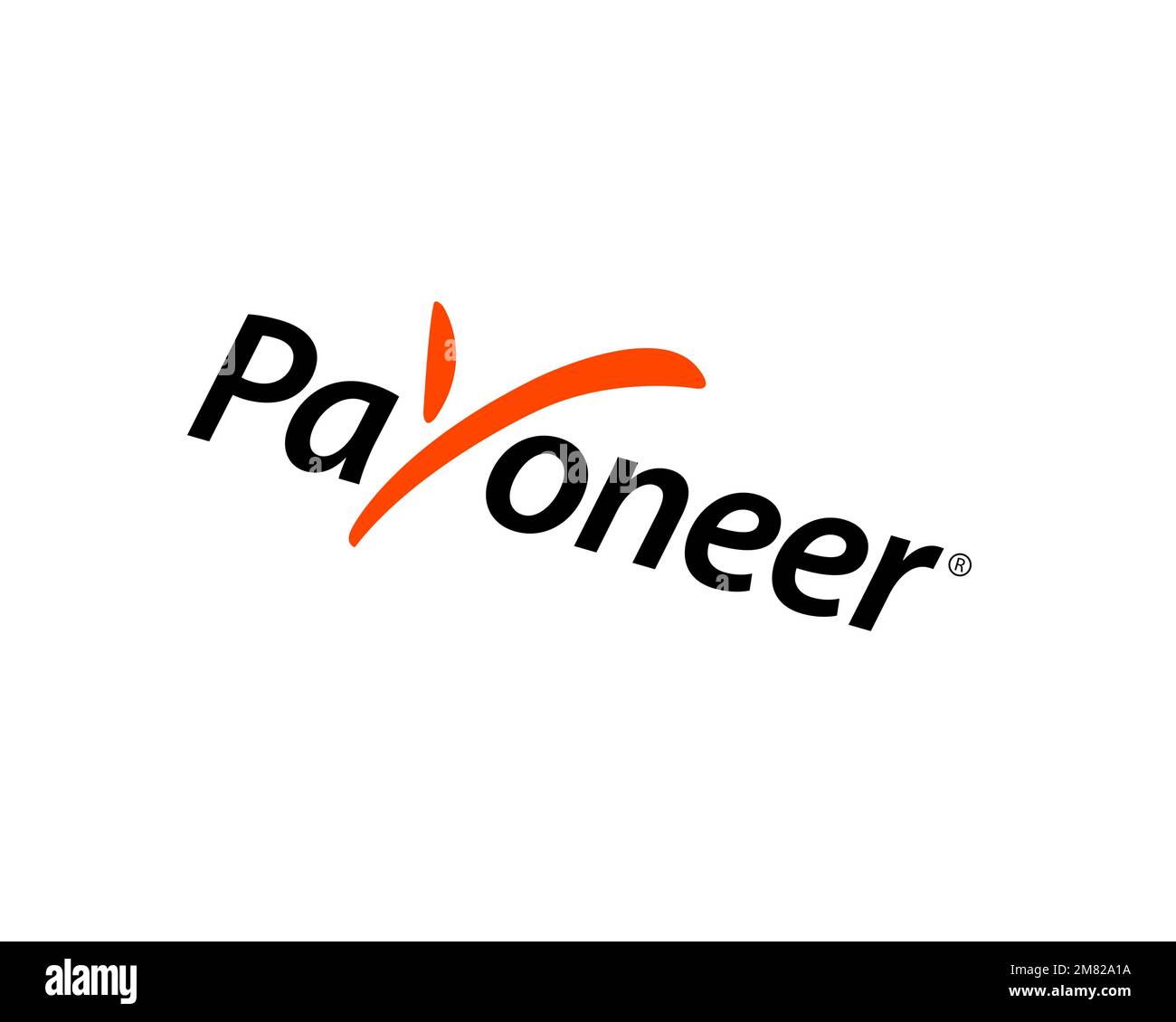 Payoneer, rotated logo, white background B Stock Photo - Alamy
