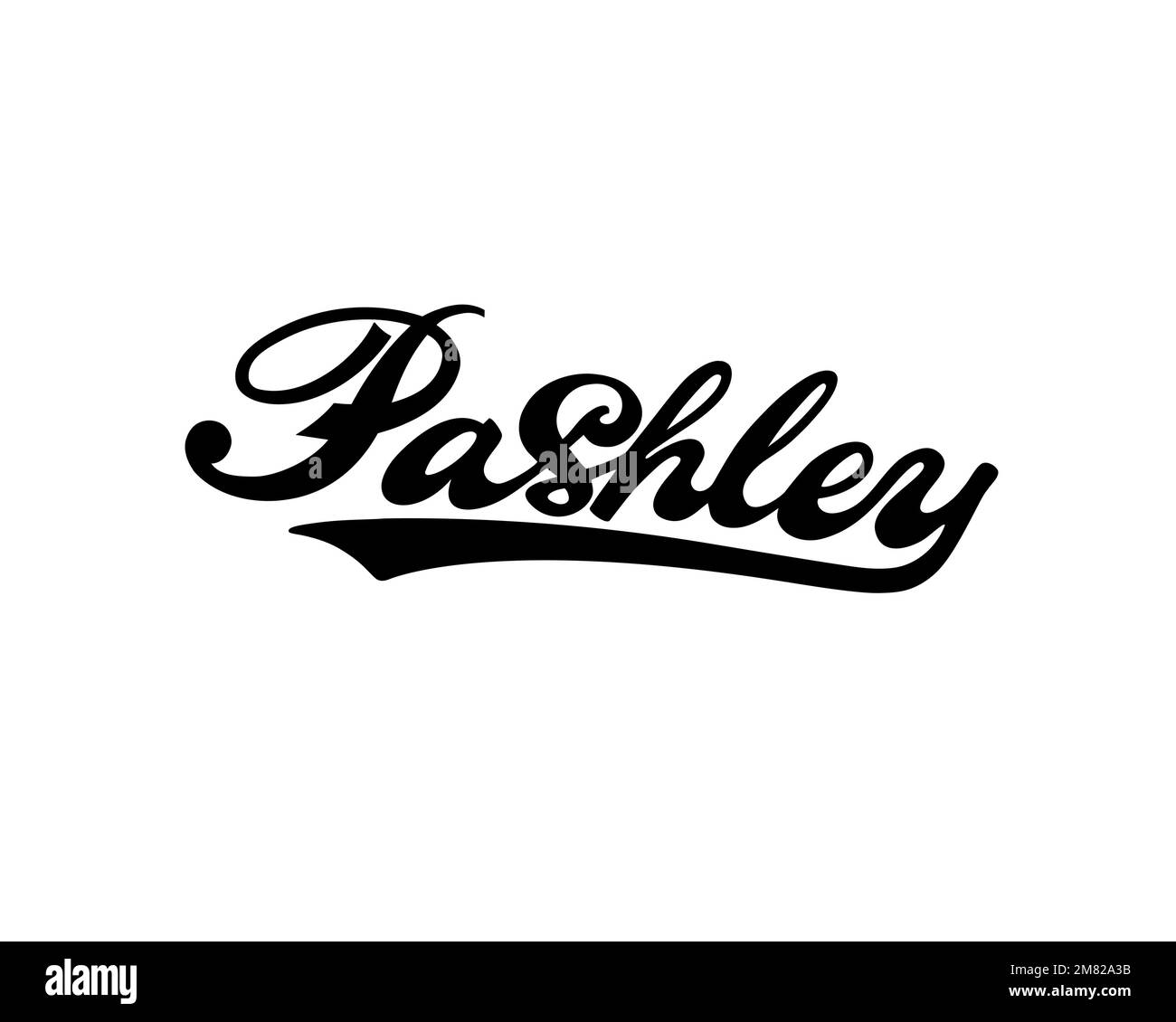 Pashley Cycles, Rotated Logo, White Background B Stock Photo - Alamy
