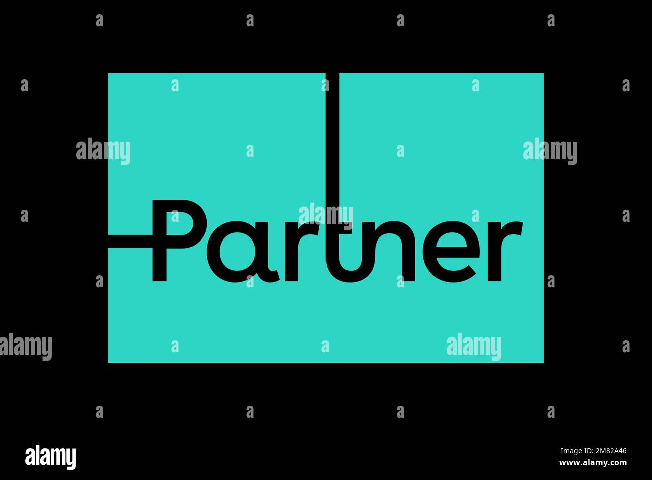 Partner Communications Company, Logo, Black background Stock Photo - Alamy