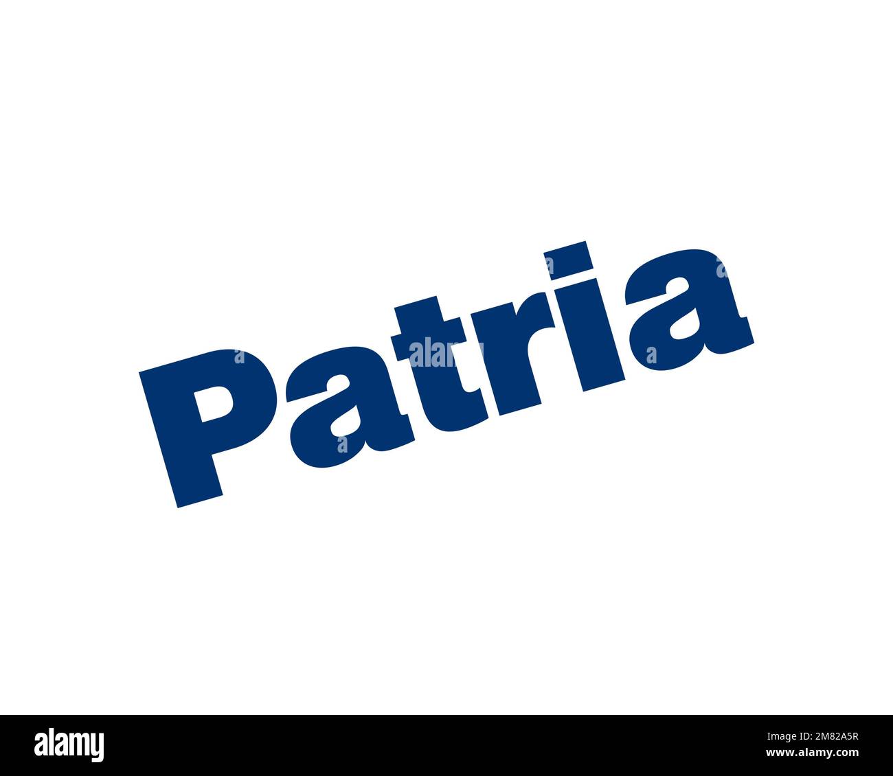 Patria company, rotated logo, white background Stock Photo - Alamy