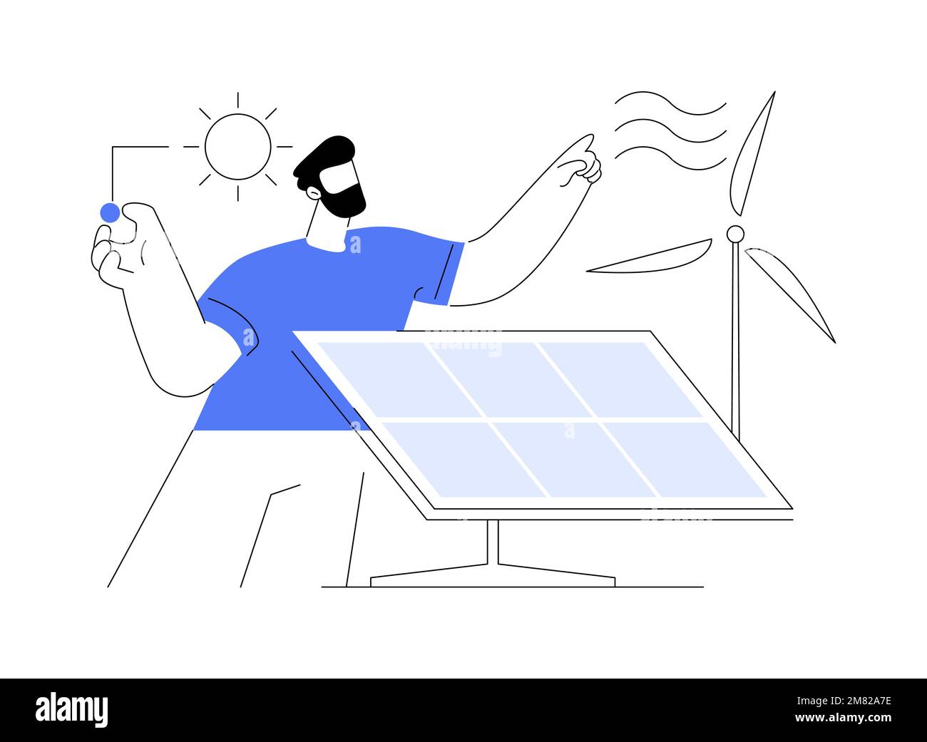 Renewable energy abstract concept vector illustration Stock Vector ...