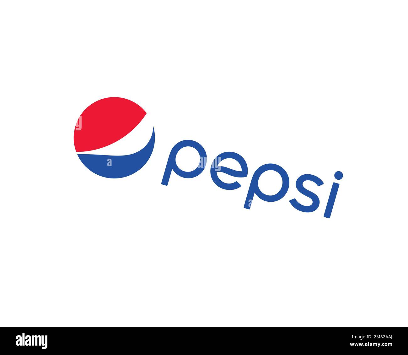 Pepsi, rotated logo, white background B Stock Photo - Alamy